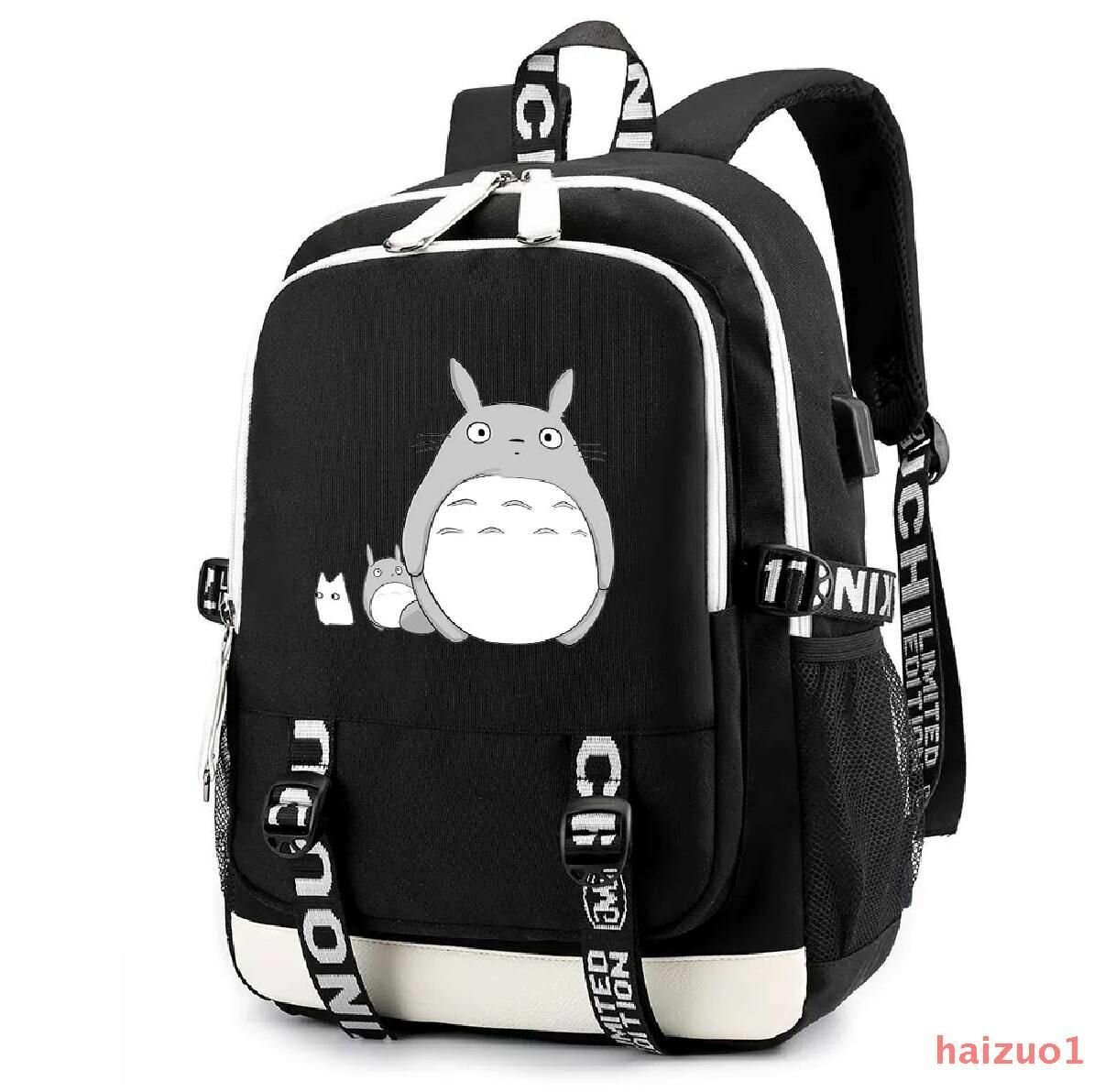 Рюкзак Тоторо (Totoro) черный с USB-портом №1