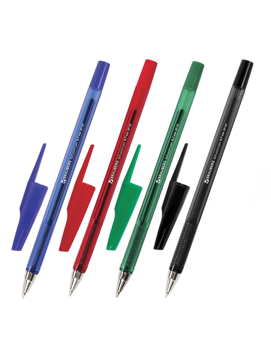 Ручки шариковые 0,35 мм, набор 4 шт.