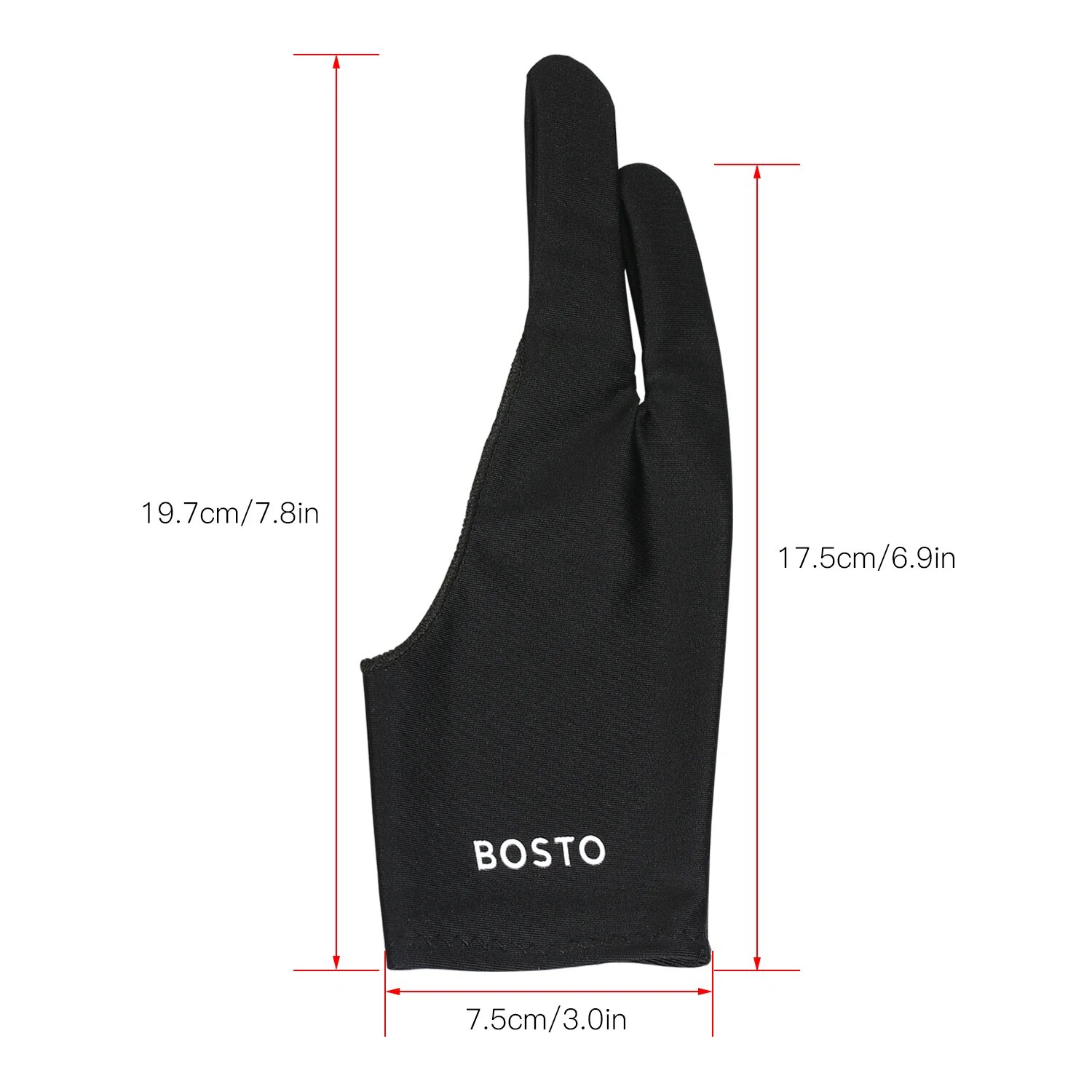 Перчатка для пальца BOSTO, 19.7 см, черный