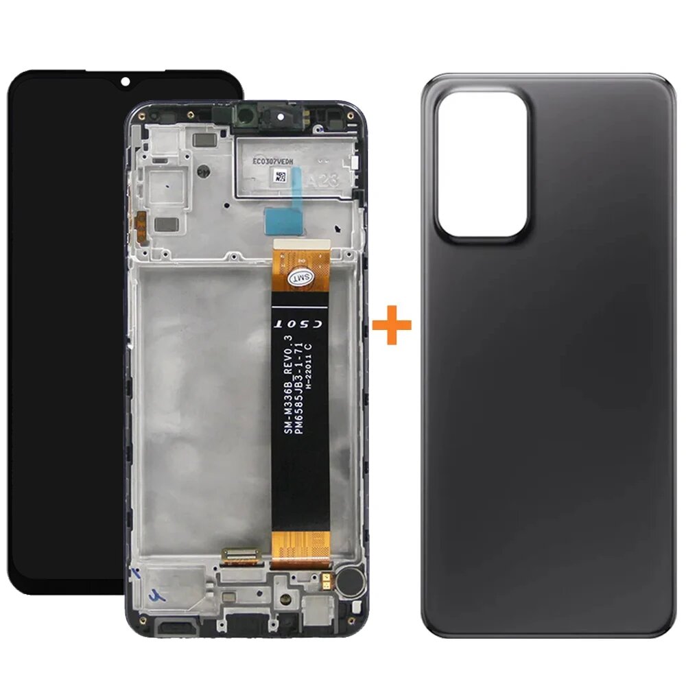 A23 A235F 235F/DS Экран дисплея для Samsung Galaxy A23 4G ЖК-дисплей Цифровой сенсорный экран с заменой рамки в сборе With Frame I Cover