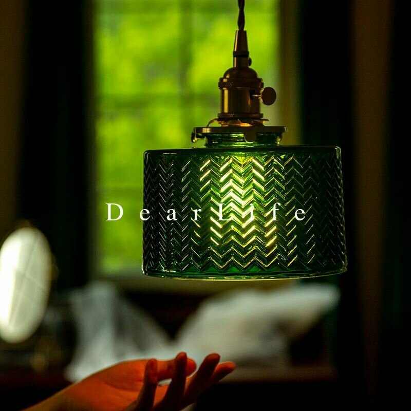 Люстра "St.Paul", светодиодная, LED, 5 Вт, теплый белый свет, зеленое стекло, контемпорари