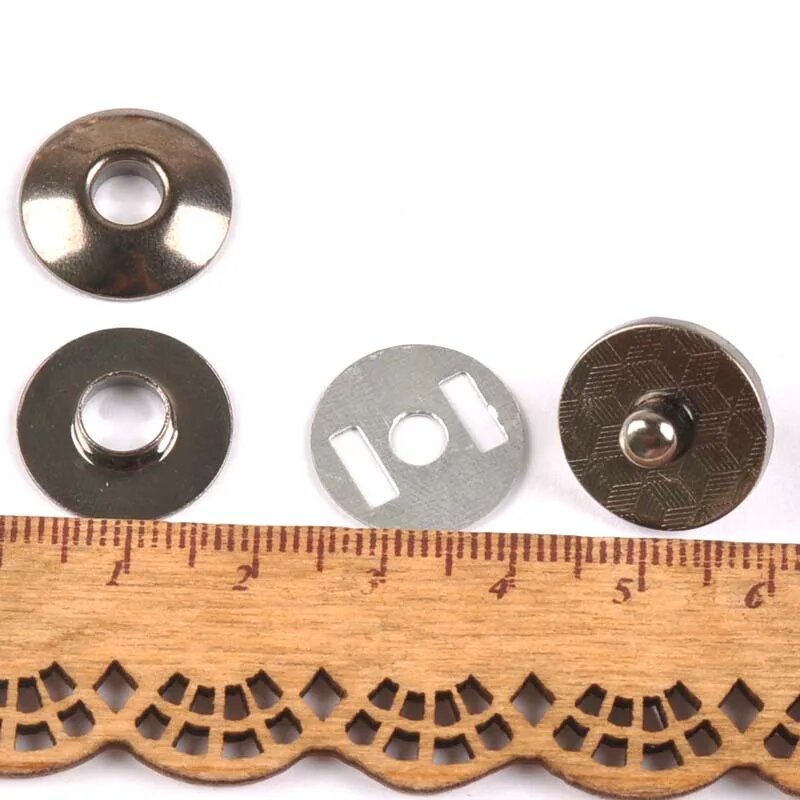 Магнитные кнопки для рукоделия, медь, 5 комплектов, 18 мм black nickel