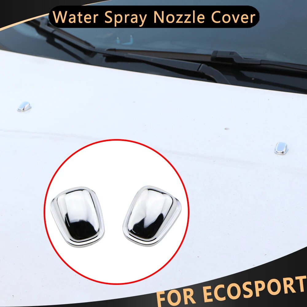 2 шт, хромированные насадки для омывателя лобового стекла автомобиля Ford Ecosport 2013 - 2021