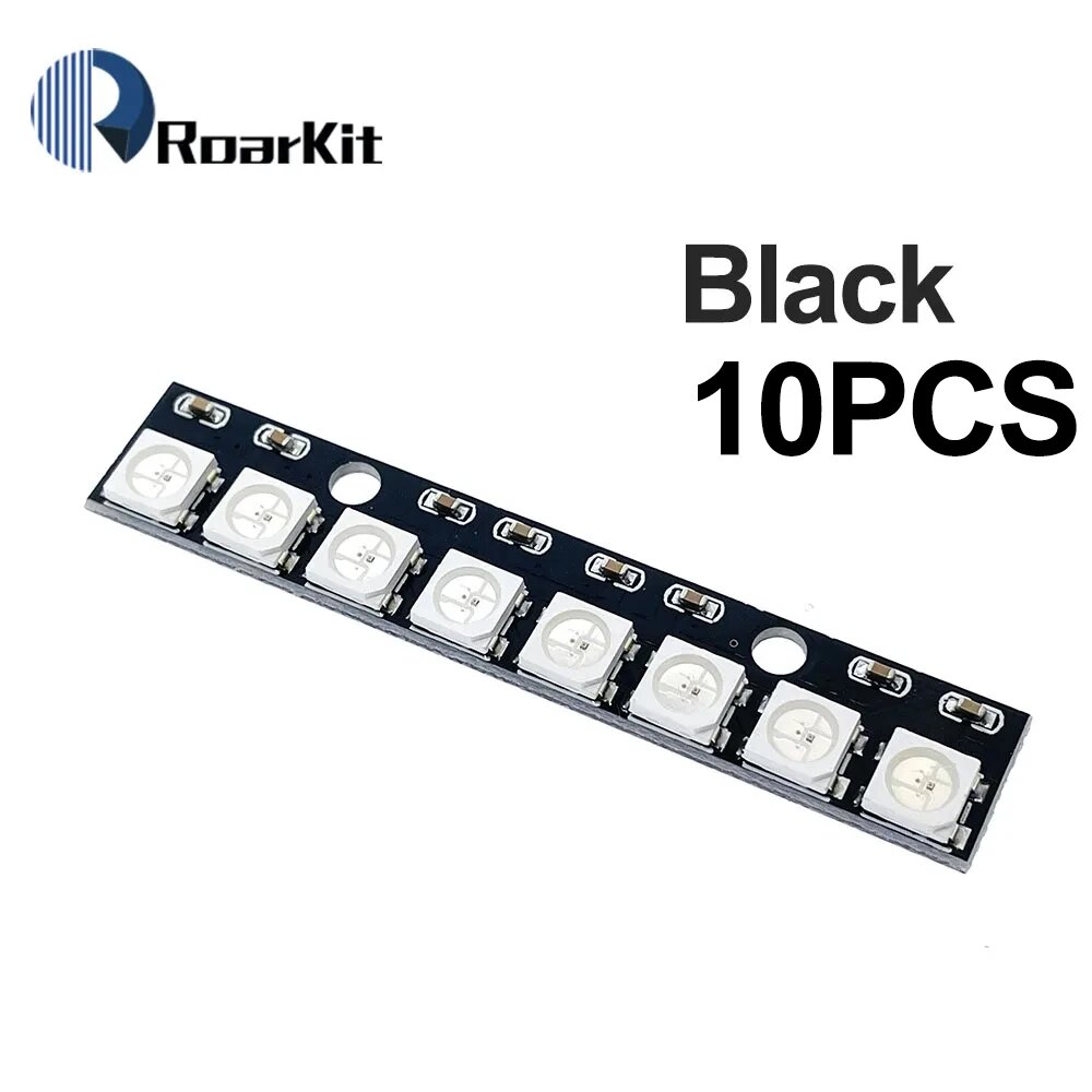Roarkit 10шт. RGB светодиодный модуль WS2811, черный