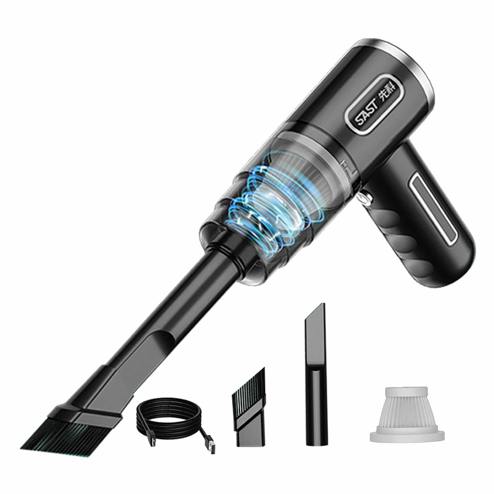 29000PA 120 Вт Беспроводной мини-автомобильный пылесос USB перезаряжаемый портативный бытовой двойного назначения для влажной и сухой уборки