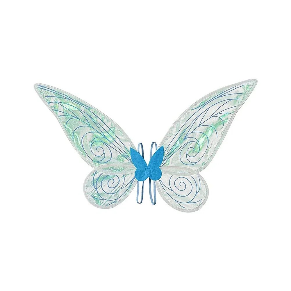 Блестящие крылья бабочки для женщин и девочек Синий
