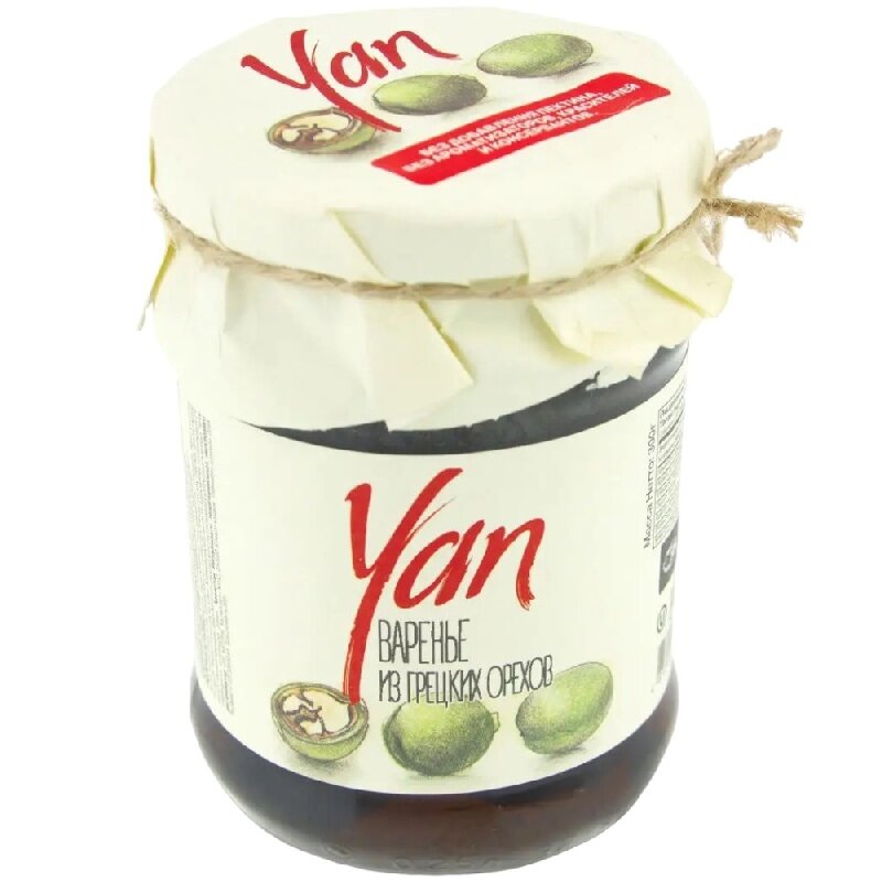 Варенье YAN из грецких орехов /стекло/ 300г