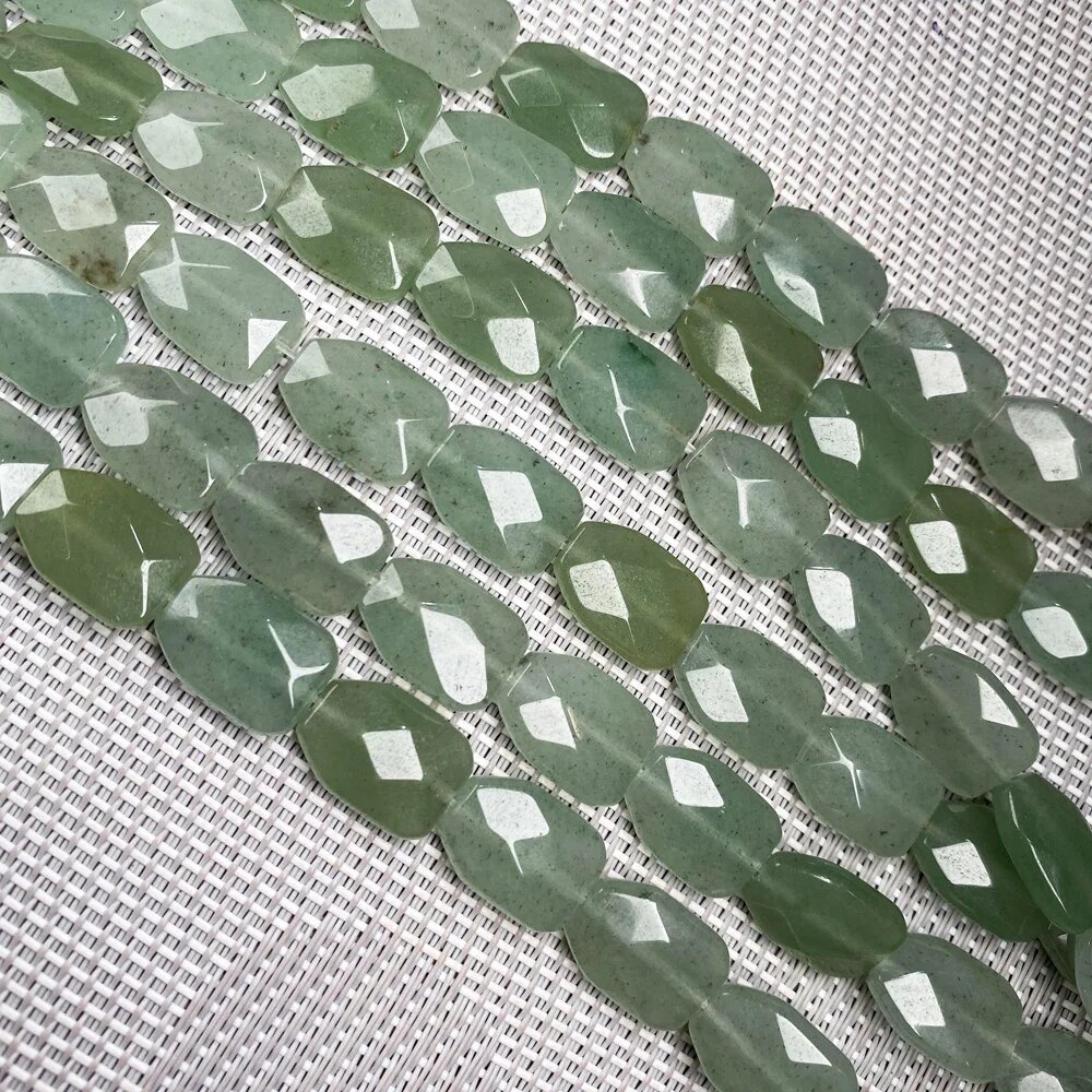 Бусины из полудрагоценных камней, зеленый авантюрин/агаты/бирюза, 12 шт. Green Aventurine