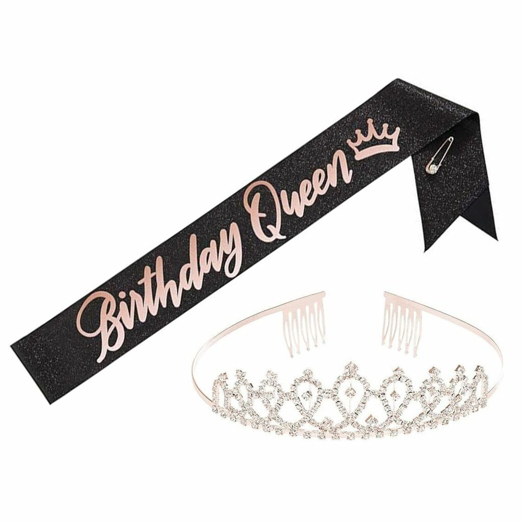 Комплект короны и пояса для дня рождения