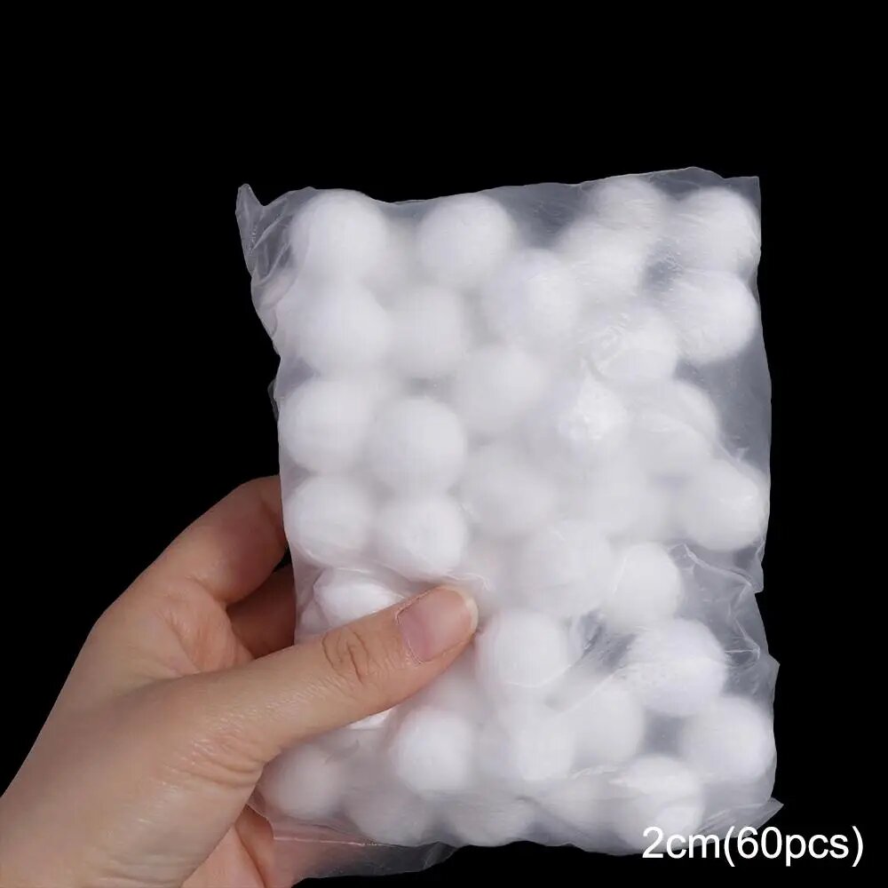Белые шарики из пенопласта 2cm (60шт)