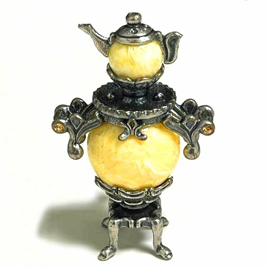 Самовар большой П 214.1-1-Б, белый