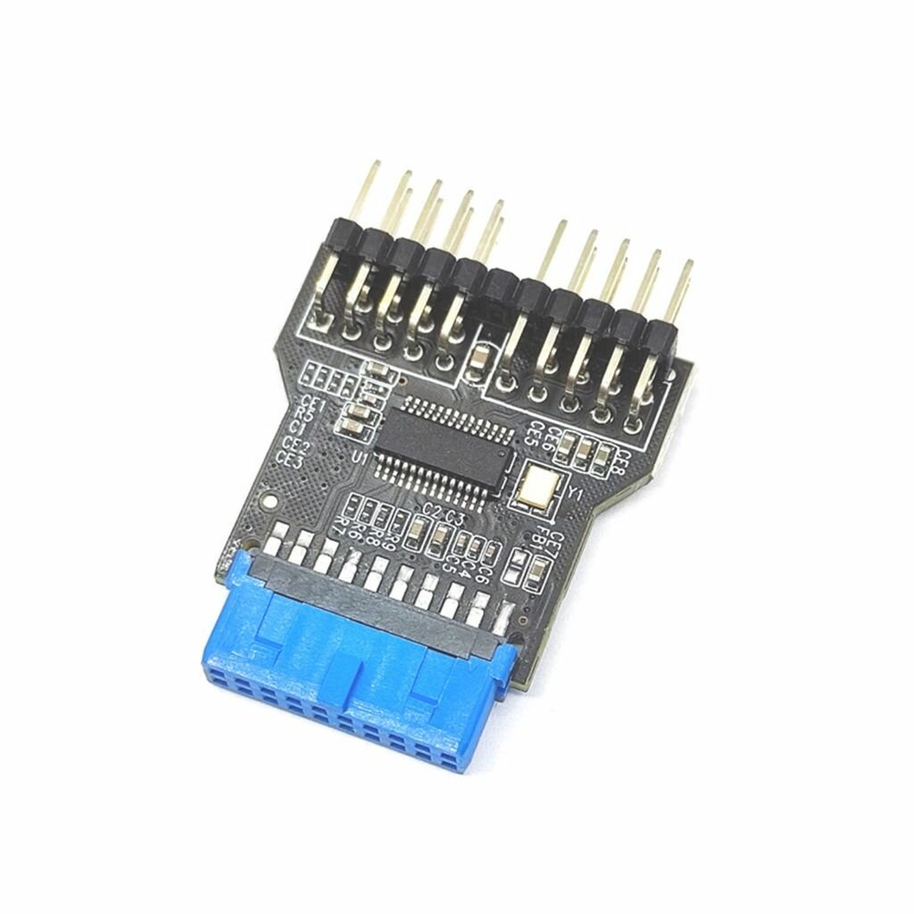USB-разветвитель 19Pin на два 9Pin USB2.0