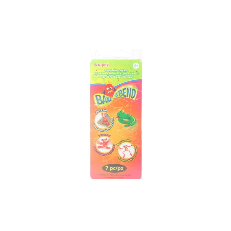 Полимерная глина "Sculpey" Bake & Bend Kit K3 6120 113 г 6 цв.