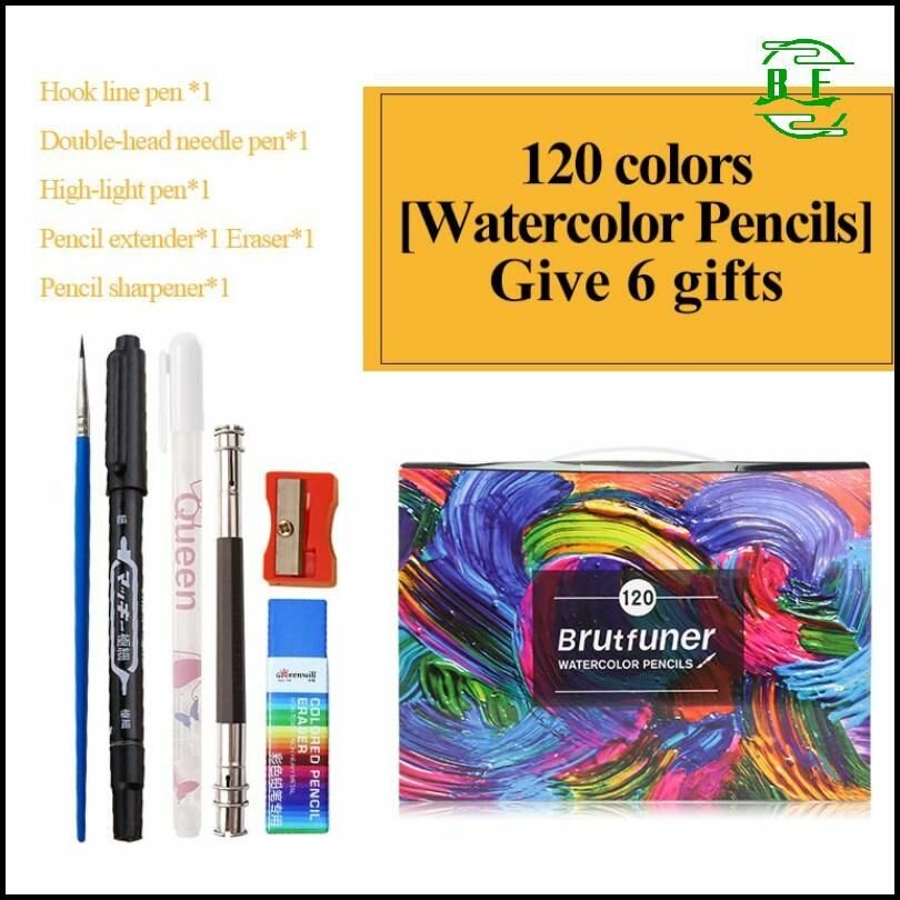 Карандаши цветные brutfuner 180colors oil & акварельный цве-FB