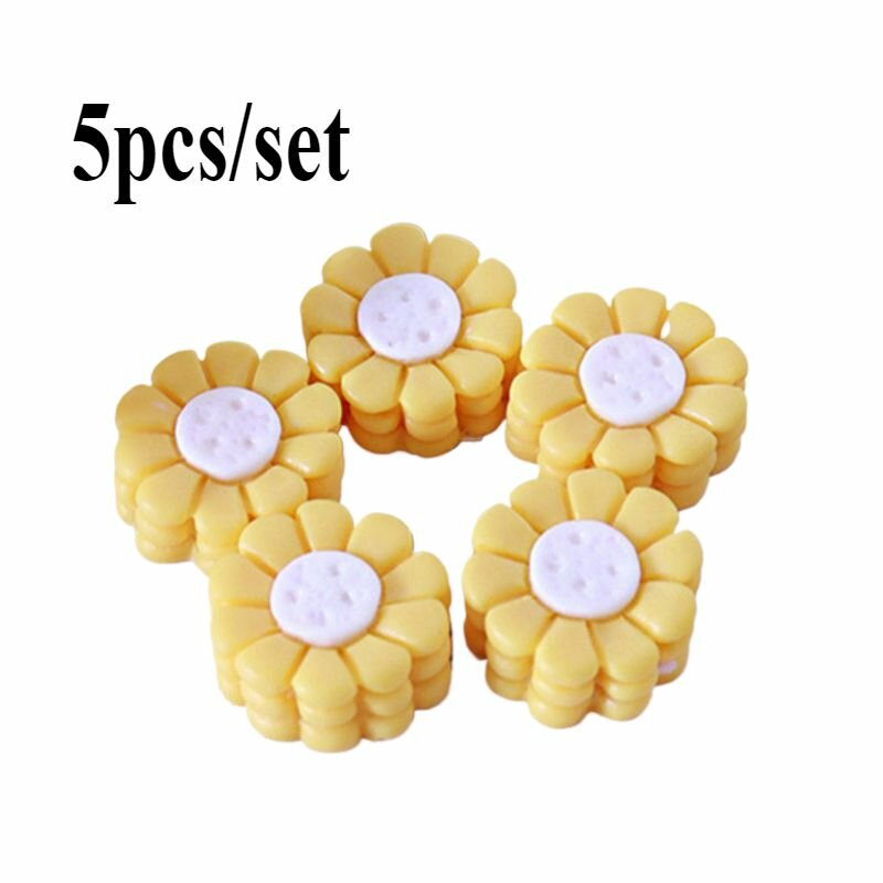 5pcs/set миниатюрные симулированные куски кукурузы, подходящие для использования в качестве украшений кукольного дома миниатюрные кукурузы декор для кукольного дома