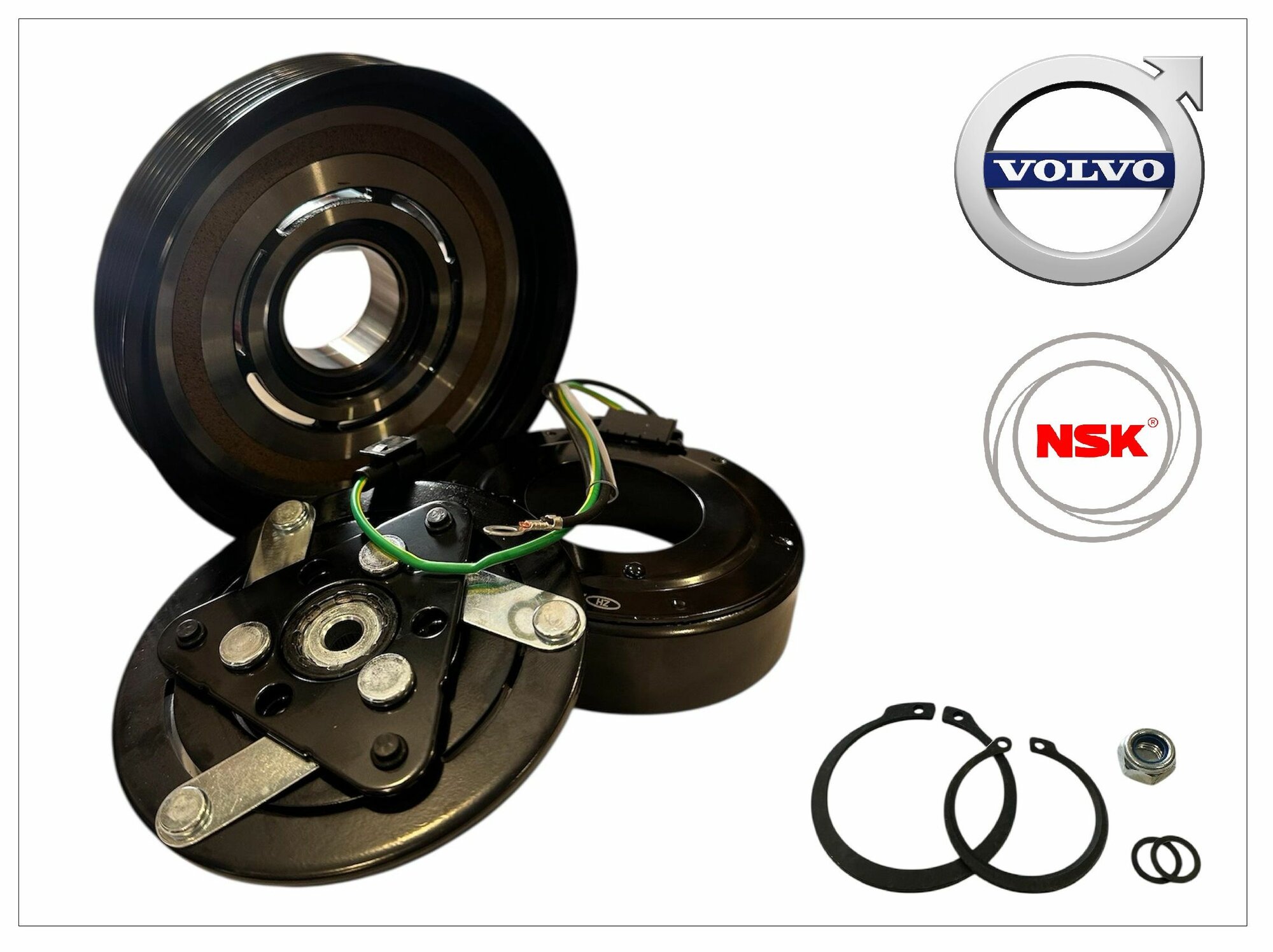 Муфта компрессора кондиционера на Японском подшипнике NSK Ford S-Max/Galaxy, Kuga Rang