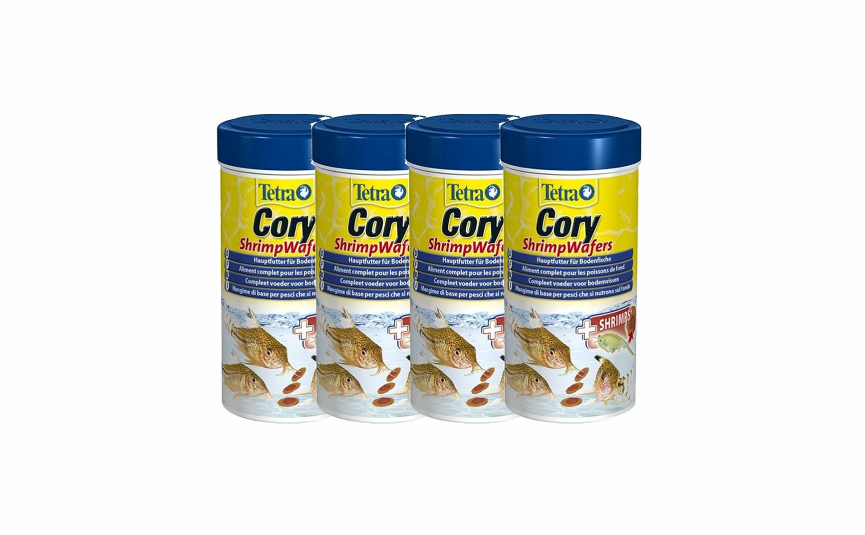 TetraCory Shrimp Wafers корм-пластинки с добавлением креветок для сомиков-коридорасов 100 мл х 4 шт.