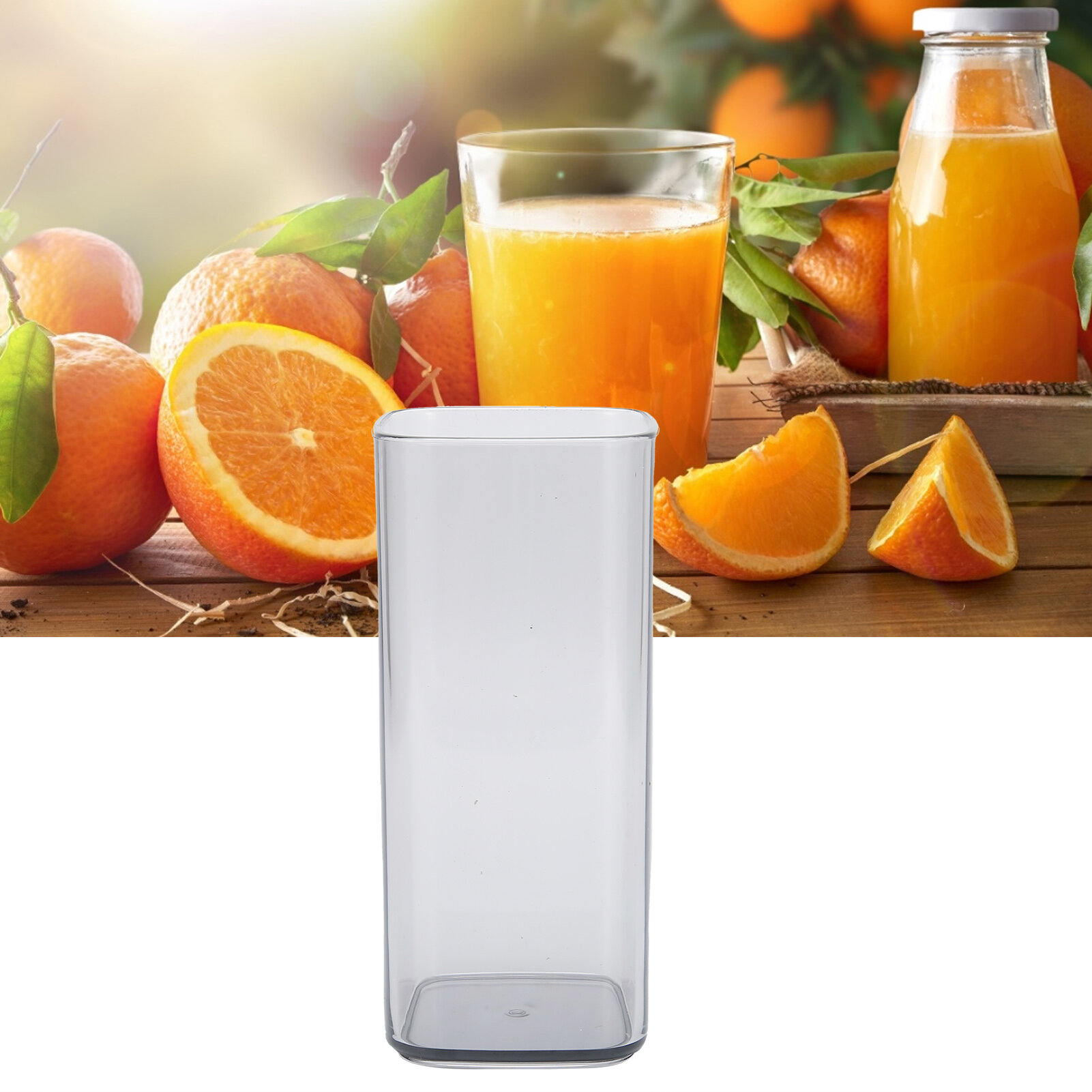 Квадратная чашка 250 мл, инновационная многоразовая кружка для чая, сока, кофе, посуда для напитков, кухонный аксессуар, серый цвет