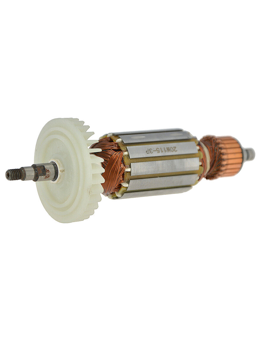 Ротор (Якорь) (L-158 мм, D-35 мм, M-6 (шаг 1,0 мм)) для фрезера ЗУБР ФПЛ-950К