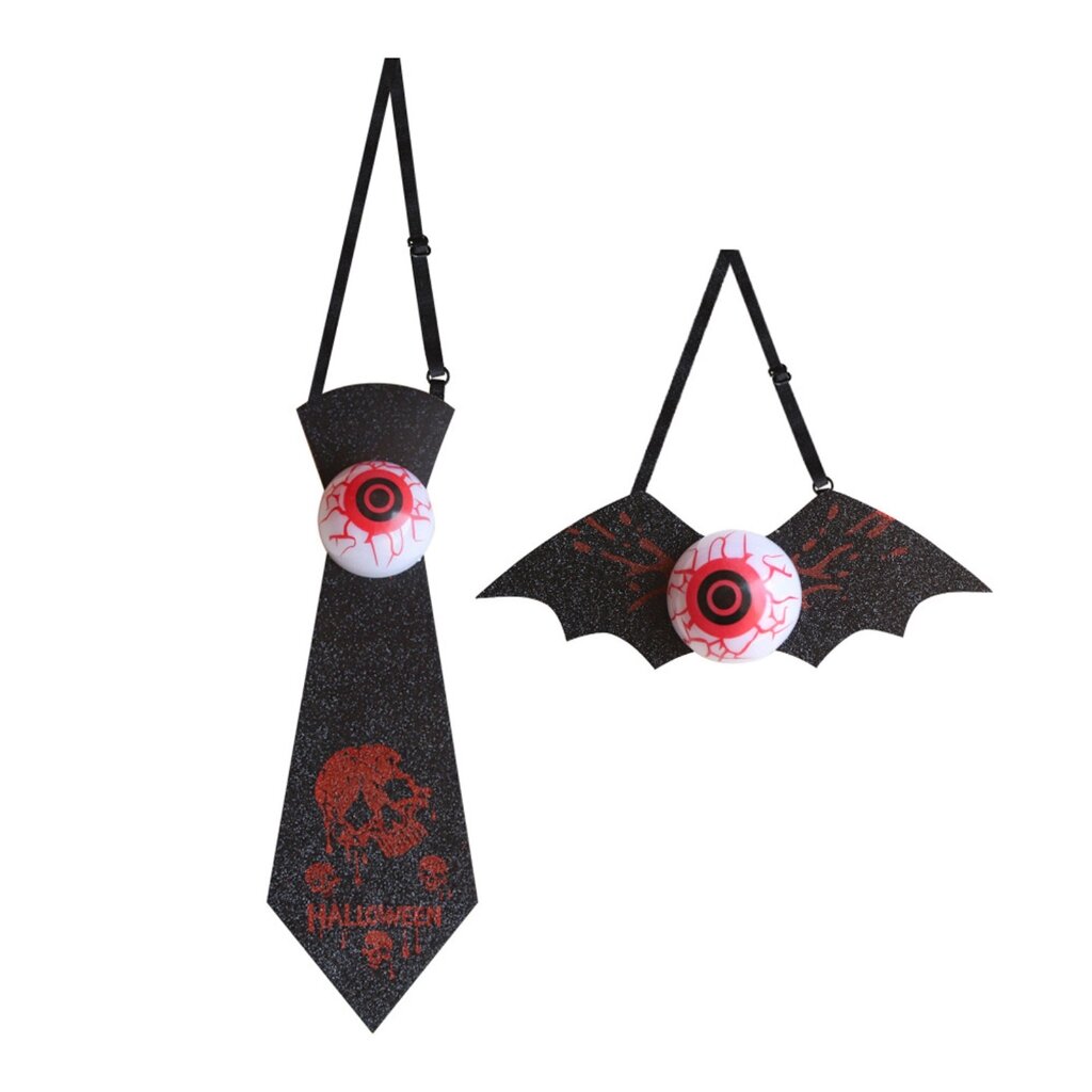 Галстук-Бабочка Со Светящимся Глазным Яблоком на Хэллоуин-Черный
