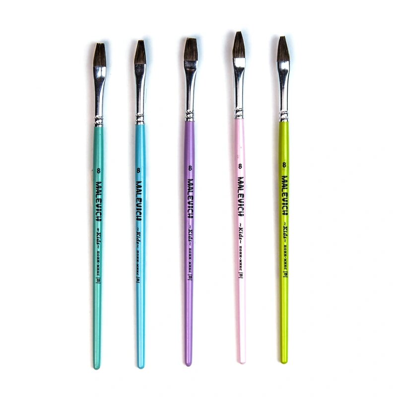 Кисть пони микс Малевичъ KIDS, плоская, №8 733208