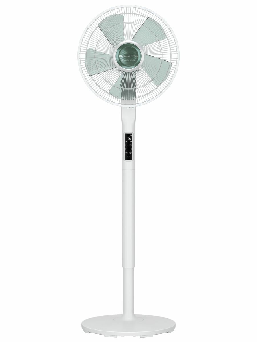 Вентилятор напольный Tefal Turbo Silence Extreme+VF5890F0, дисплей, 16 скоростей, таймер, 3 автоматических режима, пульт управления