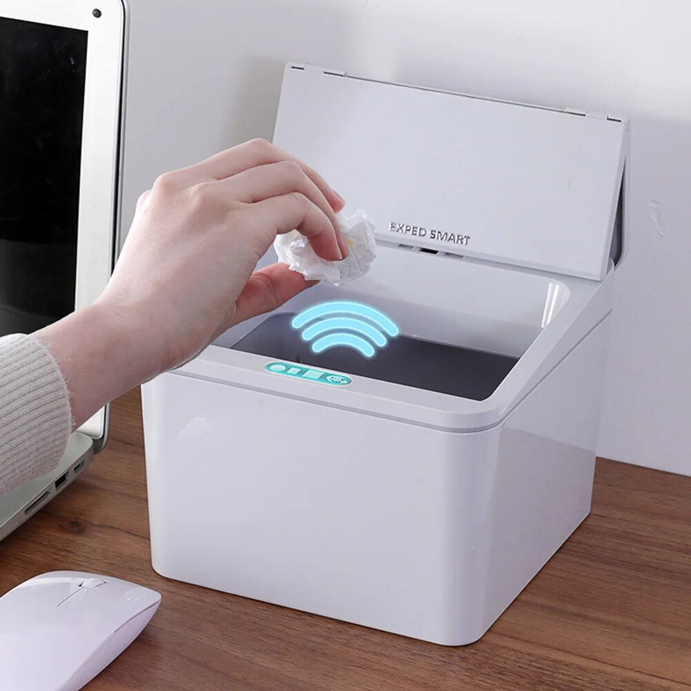 Мини мусорное ведро White battery