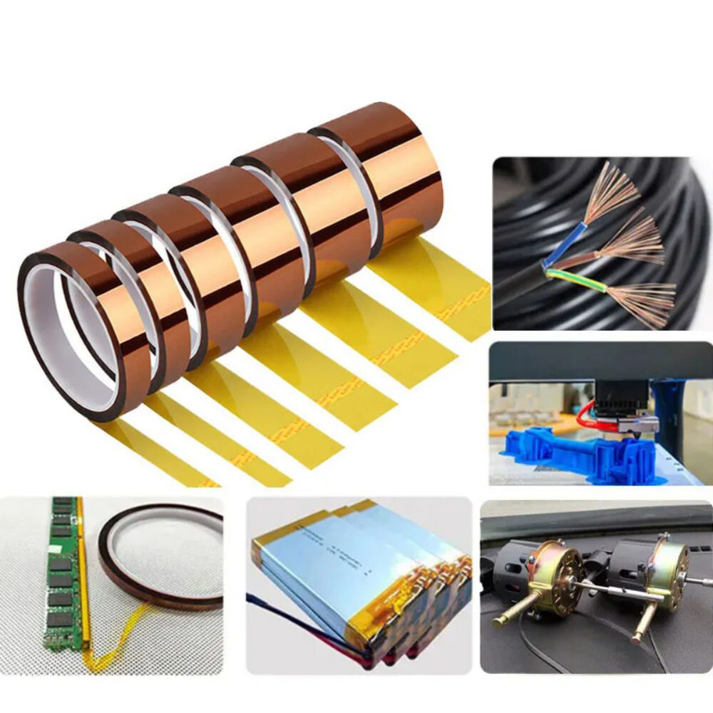 Высокотемпературная теплоизоляционная лента 30 м в рулоне для защиты печатных плат процессоров и 3D-принтеров