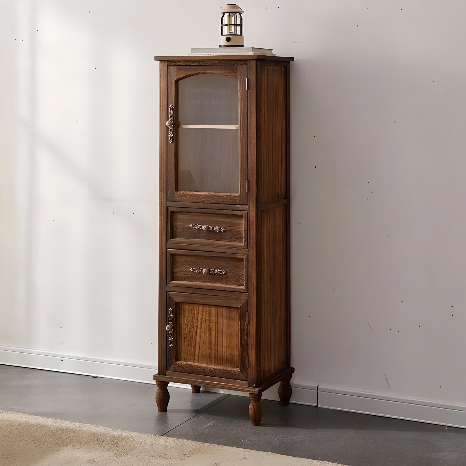 Буфет, в американском стиле, для дачи/дома/сада, деревянный, 35x35x88 см