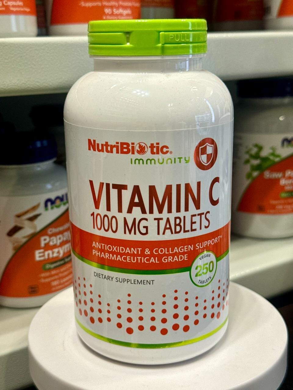 NutriBiotic Vitamin C 1000 mg Tablets - витамин C 250 таблеток