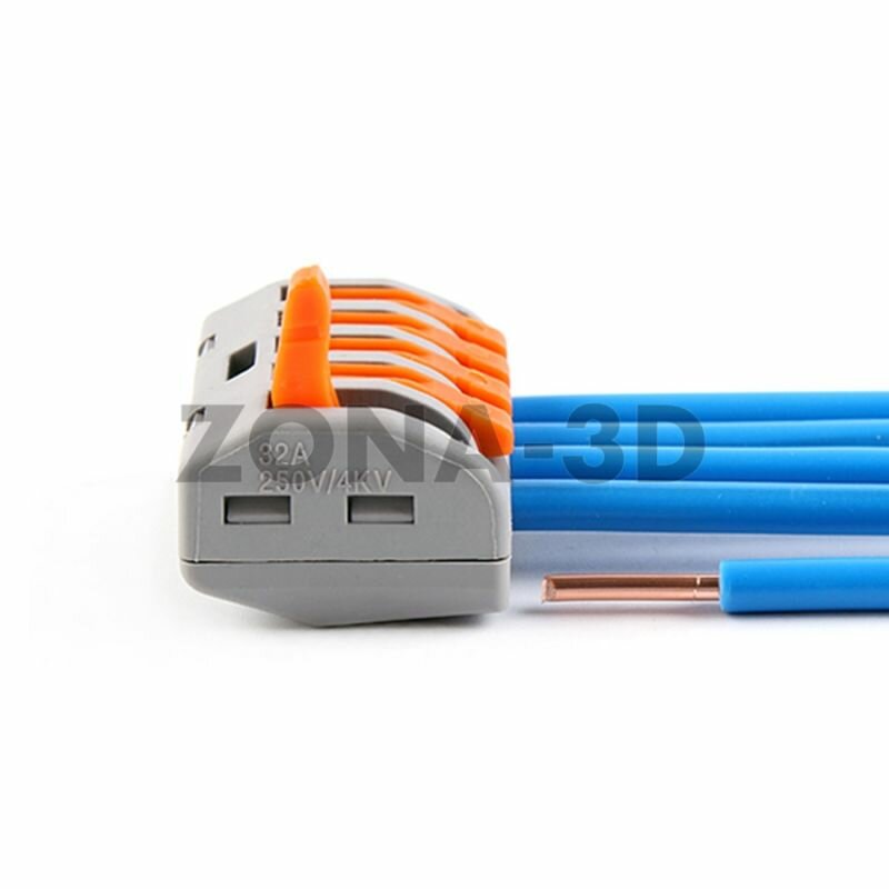 Клемма WAGO (аналог) 5-и контактная