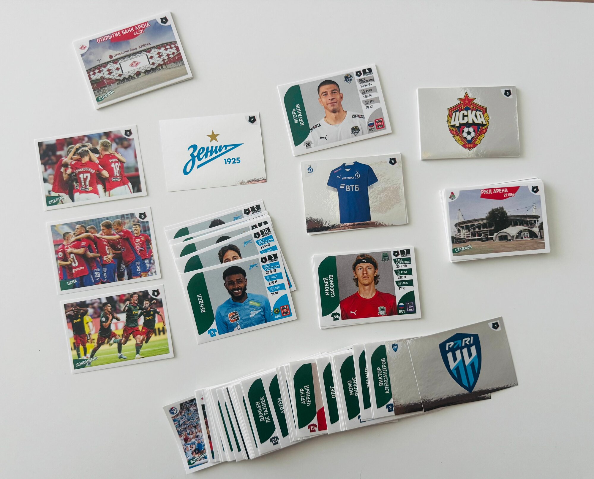 Panini РПЛ 2022-2023 150 разных наклеекк