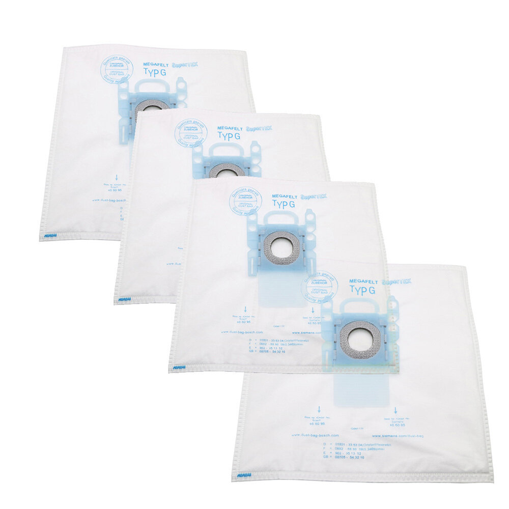 4 шт. для Bosch и Siemens BSG7 BSG6 BSGL3126GB GL30 Мешок из микрофибры для пылесоса G GXXL GXL MegaAir SuperTex BBZ41FGXXL VS07 VSQ4