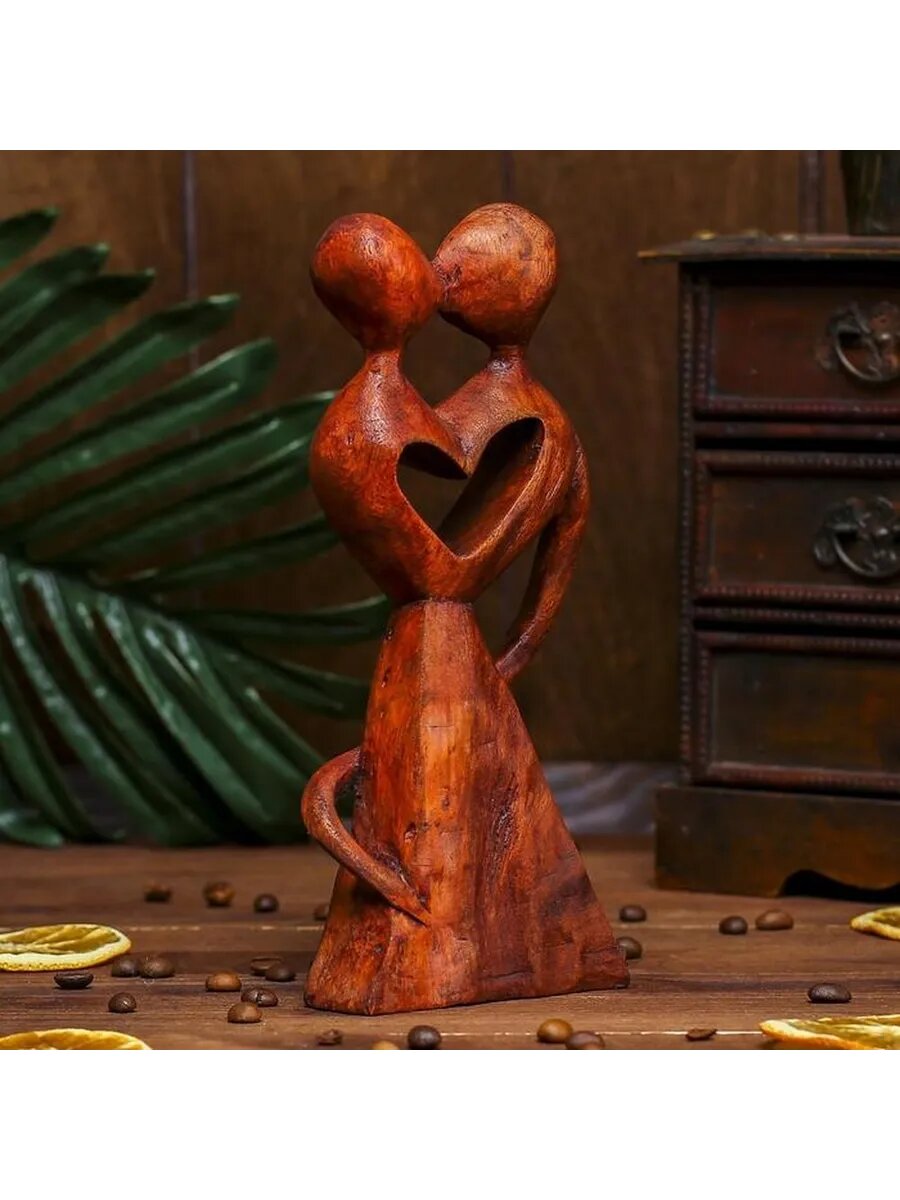 Деревянный сувенир 'Узы брака' — символ любви и верности