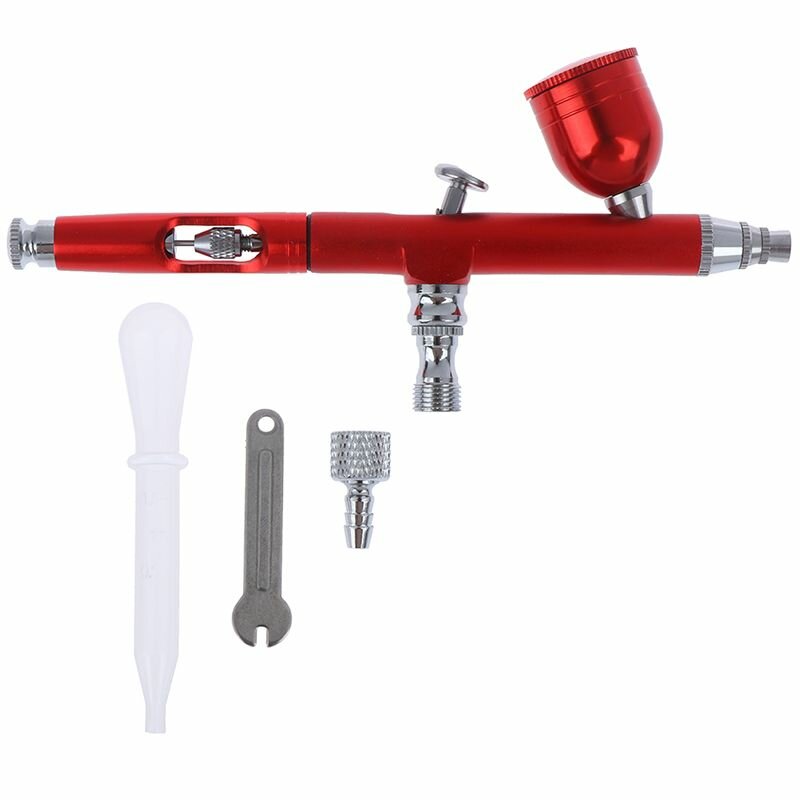 Самотечная подача двойного действия 0,3 мм Аэрограф-распылитель Nail Art Paint Tattoo Tool