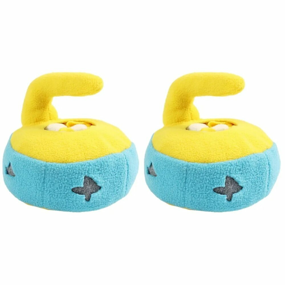 Набор из 2 синей износостойкой игрушки для щенков из флиса, для активных игр