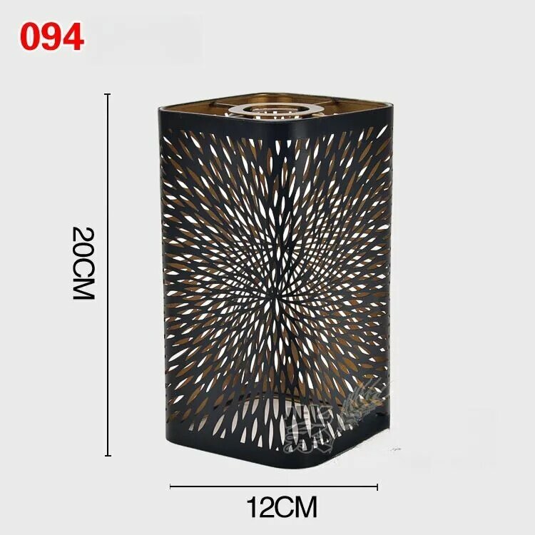 Кованый ажурный абажур в винтажном стиле для люстры и светильников