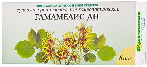 Гамамелис Дн Гомеопатические Свечи №6