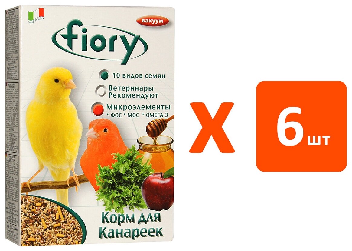 FIORY CANARINI — Фиори корм для канареек (400 гр х 6 шт)