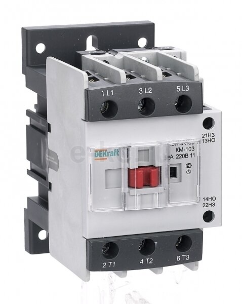 Контактор Schneider Electric DEKraft 50А 220В АС3 1НО+1НЗ КМ-103 22133DEK