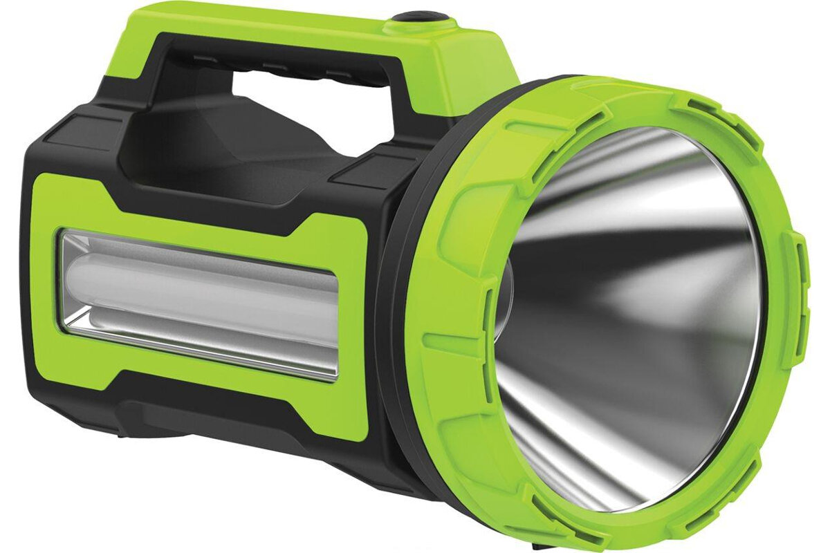 Фонарь космос KOSAccu9110WUSB premium, LED, 10Вт, черный/зеленый