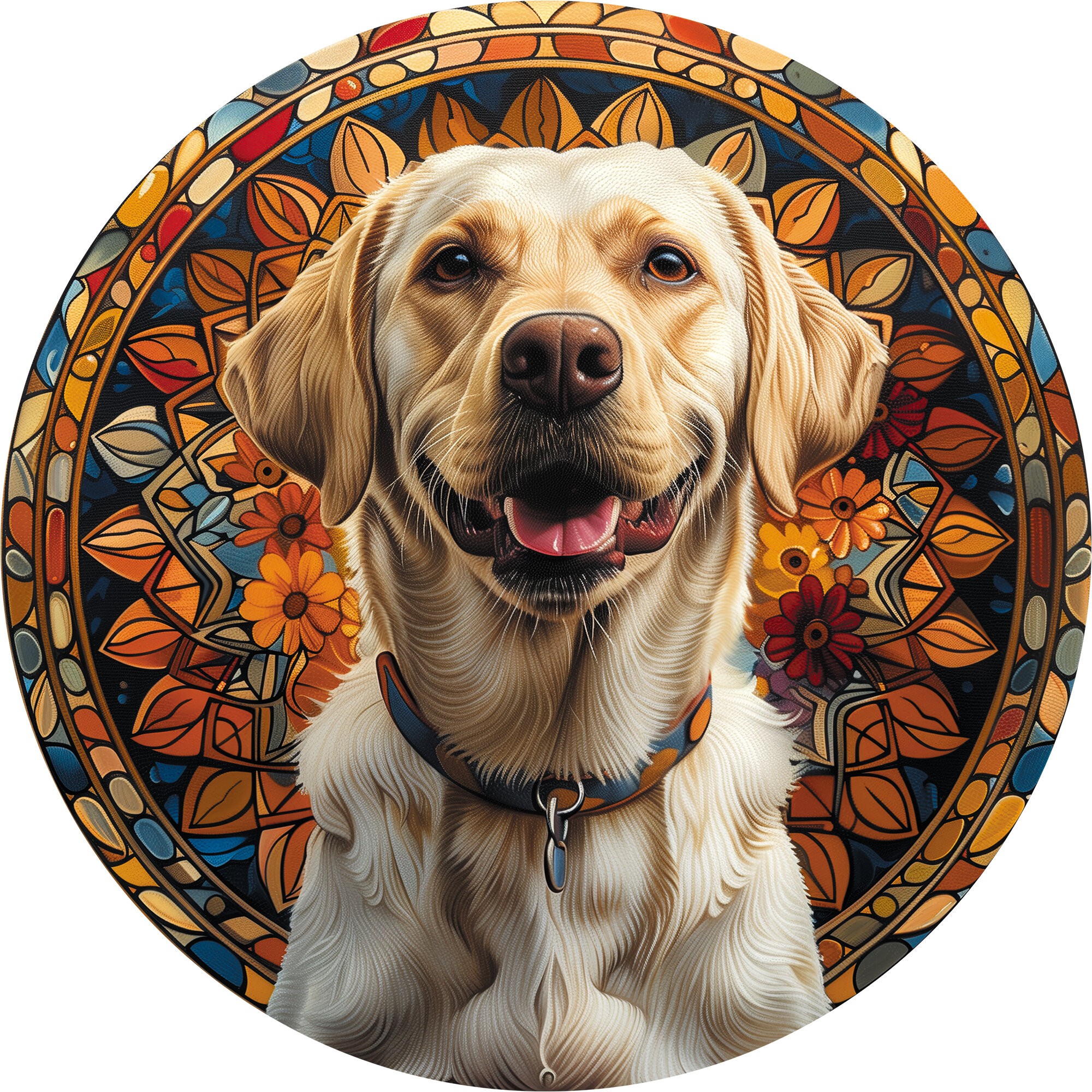 Деревянный пазл "Палевый лабрадор" коллекции "Мир собак" / 30х30см, 260 деталей / Подарок для взрослых и детей