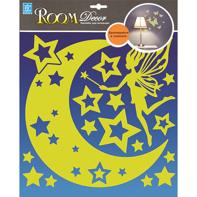 Наклейка ROOMDECOR Ночная фея 30,5х30,5см, арт. RDA 8303