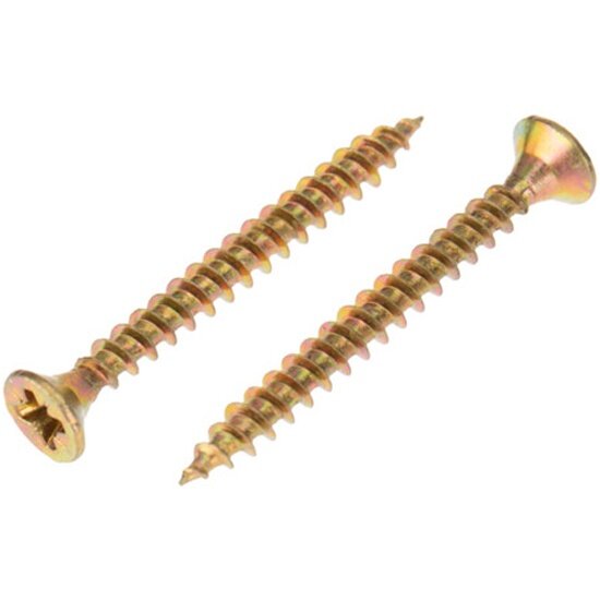 Саморез универсальный Kranz 4х35 мм, желтый цинк, 800 шт.