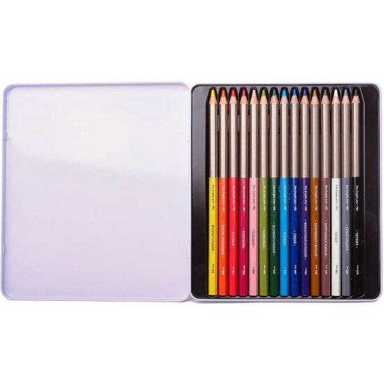 Набор профессиональных цветных карандашей Малевичъ GrafArt PRO, 15 цветов