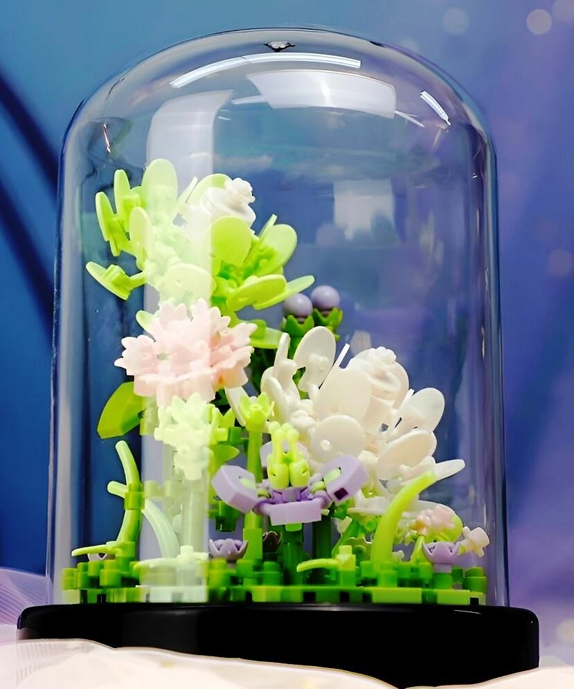 Конструктор 3D из миниблоков Balody Цветы в колбе, 385 деталей - BA16347