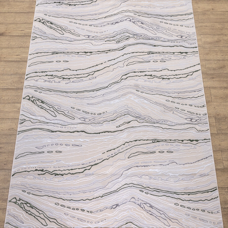 Ковер Турецкий Aruna дизайн F592AY цвет BEIGE / D.GREEN 1.2x1.8м