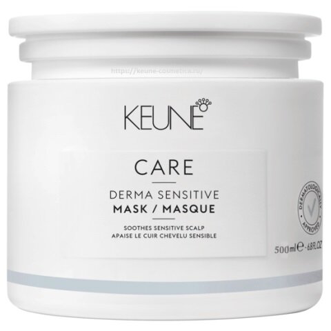 Маска для волос Keune Derma Derma Sensitive Mask, Маска для чувствительной кожи головы, 500 мл