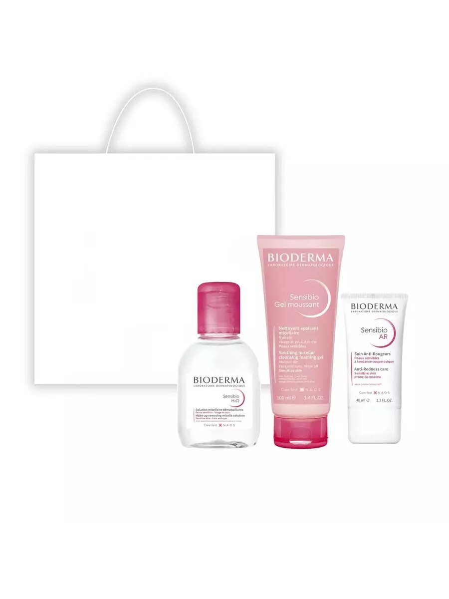 Подарочный набор Sensibio (вода+гель+крем)