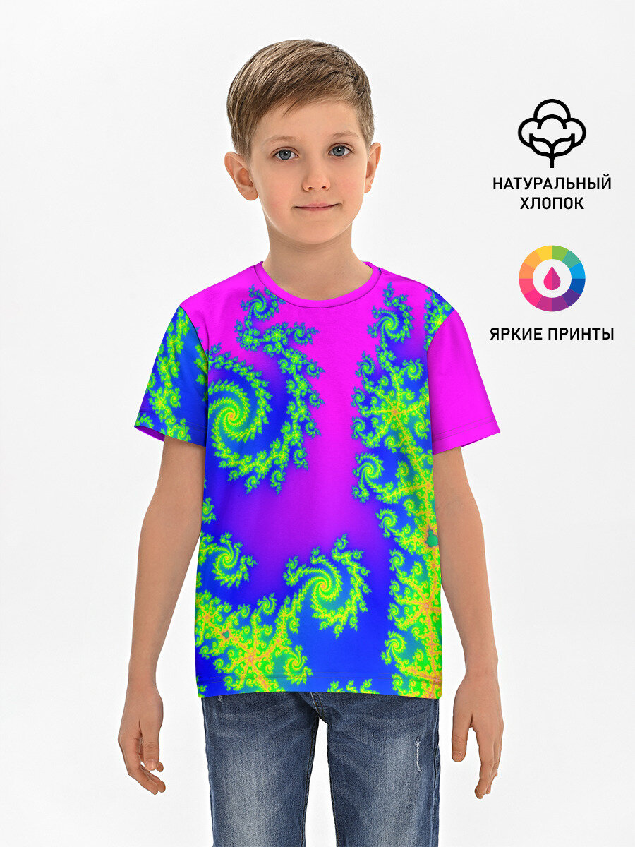 Футболка хлопковая детская КИСЛОТНЫЙ НЕОН